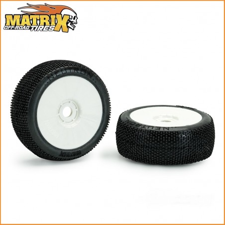 Pneus Matrix Buggy 1:8 Neutron (2) jantes blanches